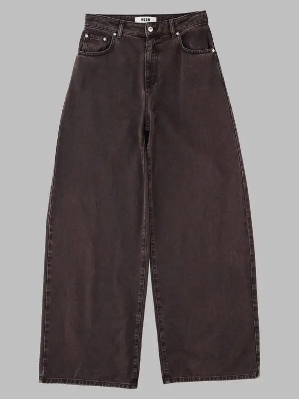 MSGM High-waist Wide-leg Jeans