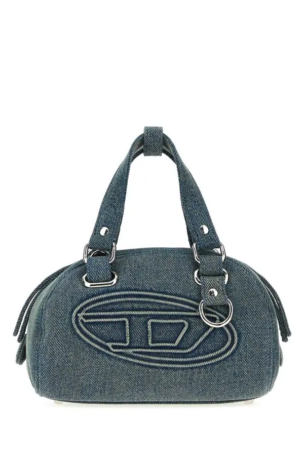 DIESEL® Mini Denim Dom Handbag With Gold-tone Hardware