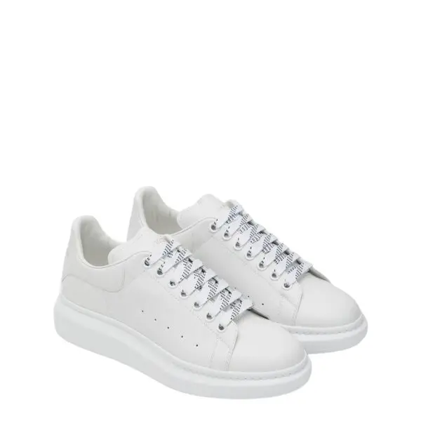Alexander McQueen Oversized Leather Sneakers - White