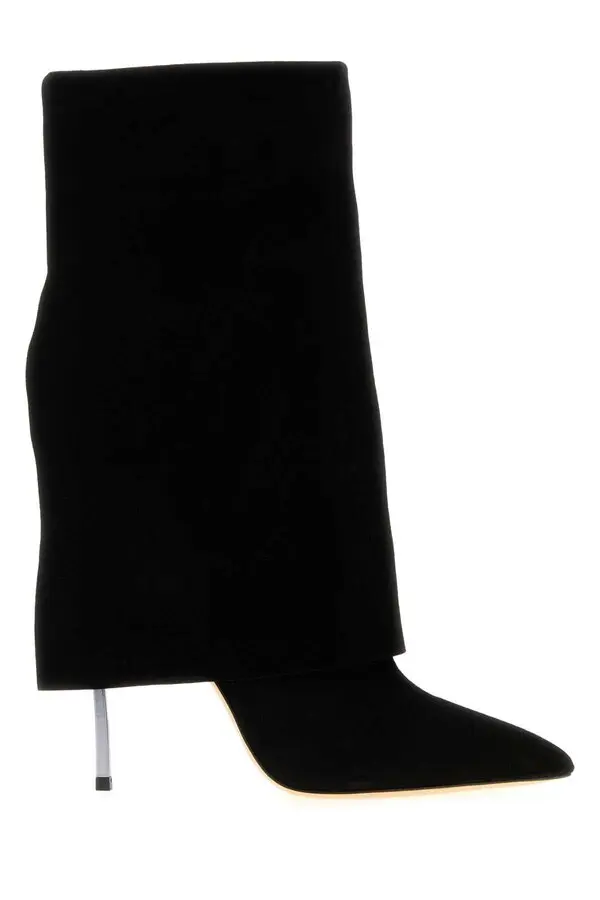 Casadei Casual Chic Berlino Suede Ankle Boots With 10 Cm Heel
