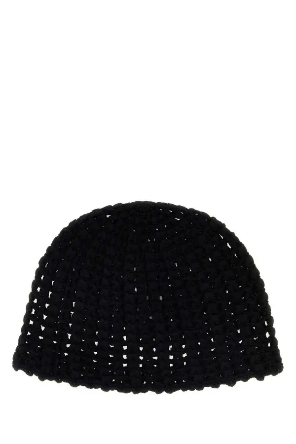 THE GARMENT Crochet Beanie Hat - Black