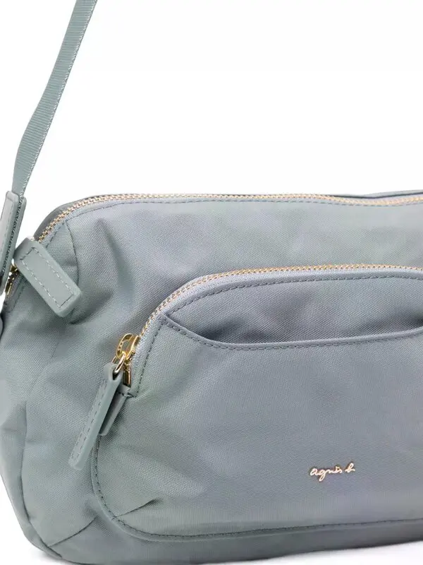 AGNES B. Logo-plaque Crossbody Bag