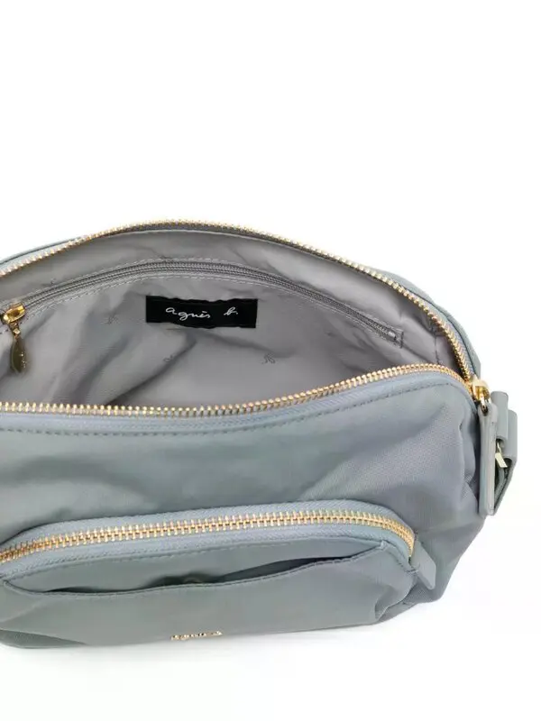 AGNES B. Logo-plaque Crossbody Bag