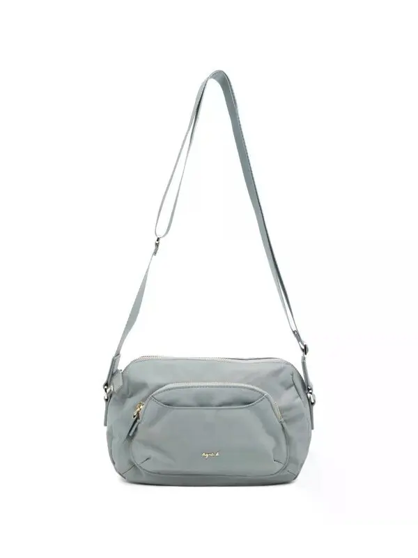 AGNES B. Logo-plaque Crossbody Bag - Blue