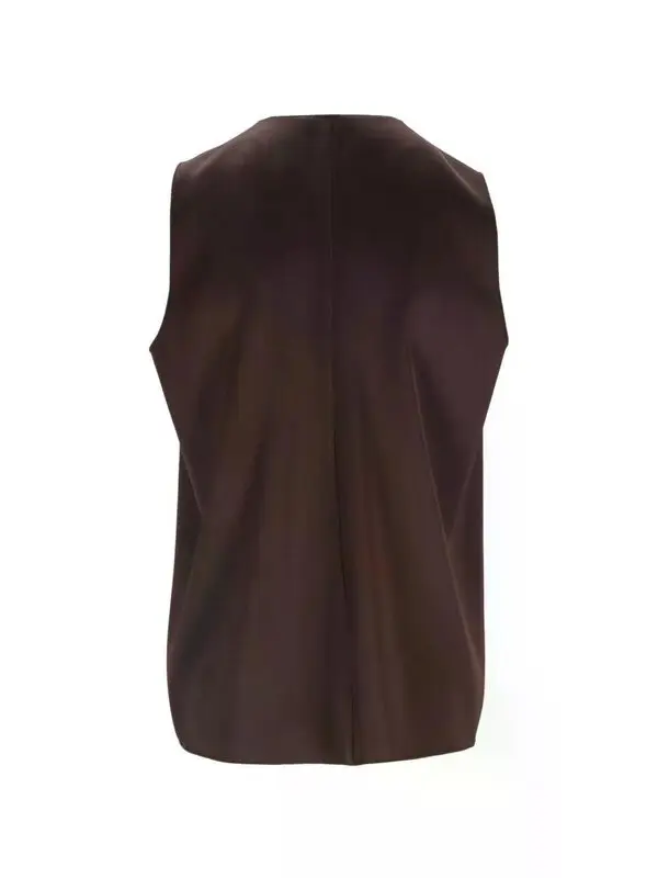 Al Duca D'aosta V-neck Satin Top