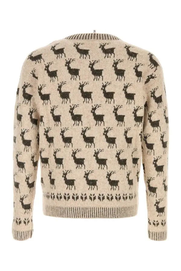 Moncler Embroidered Alpaca Blend Sweater - Multicolor