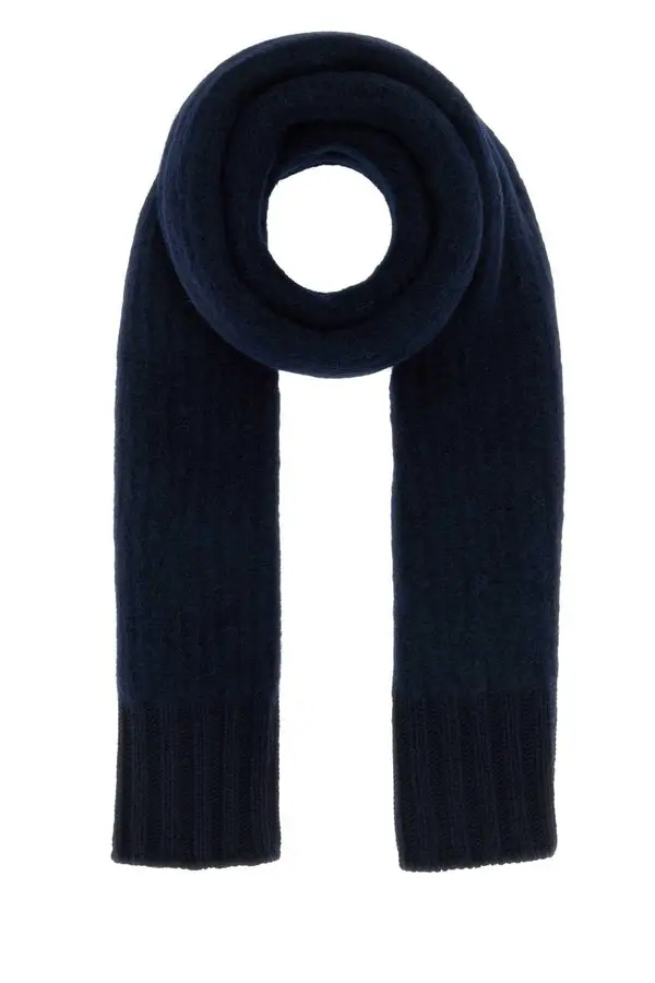 Stone Island Midnight Stretch Alpaca Blend Scarf - Blue