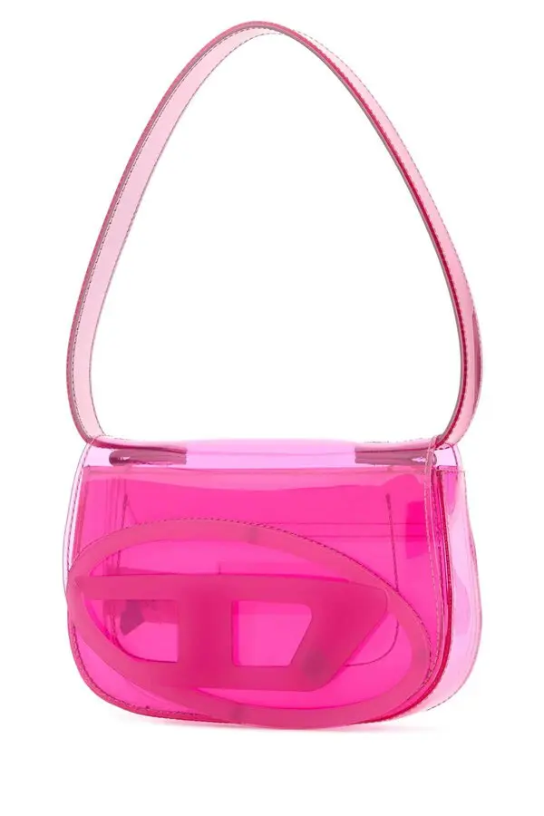 DIESEL® Fuchsia Rubber 1dr Shoulder Bag - Pink