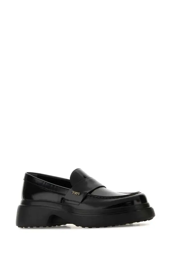 TOD'S Leather Loafers - Black