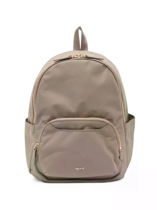 AGNES B. Logo-plaque Backpack