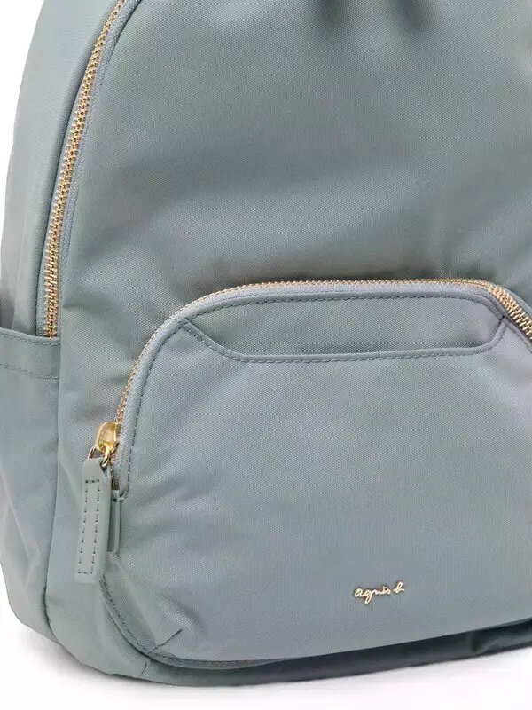 AGNES B. Logo-plaque Backpack