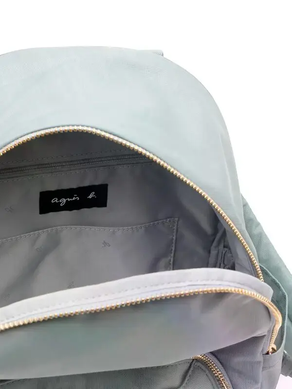 AGNES B. Logo-plaque Backpack