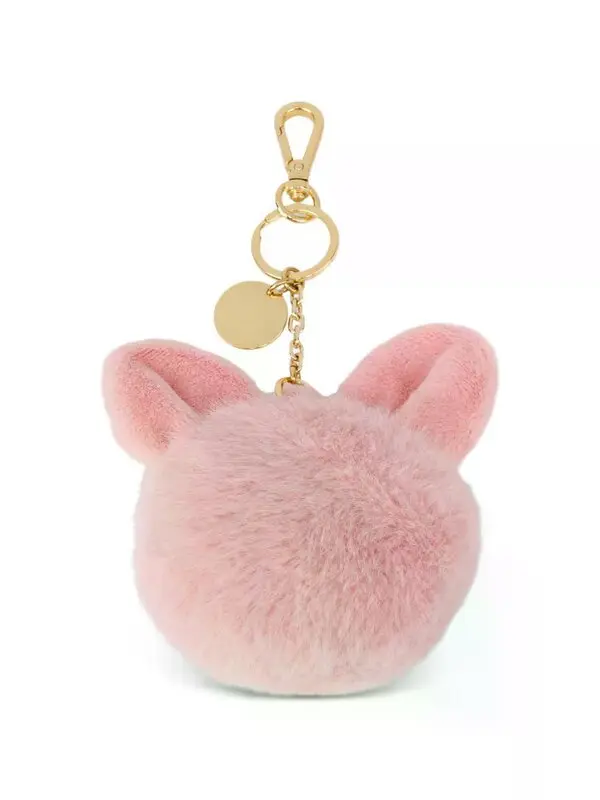 Moschino Pom-pom Ear-detail Keyring