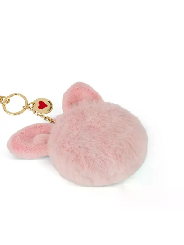 Moschino Pom-pom Ear-detail Keyring