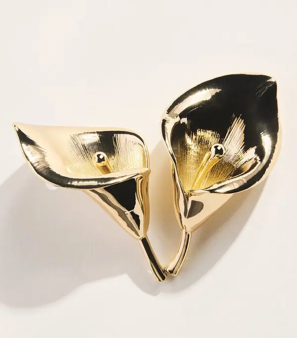 Carolina Herrera Calla Lily Clip-on Earrings