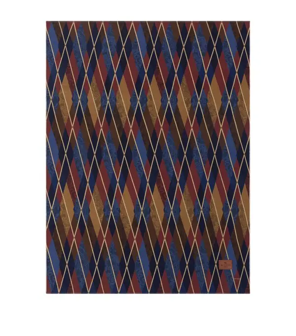 Etro Wool Harlequin Throw