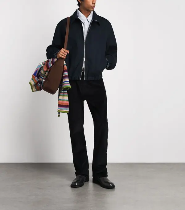 SYSTEM Cotton Check-lining Bomber Jacket