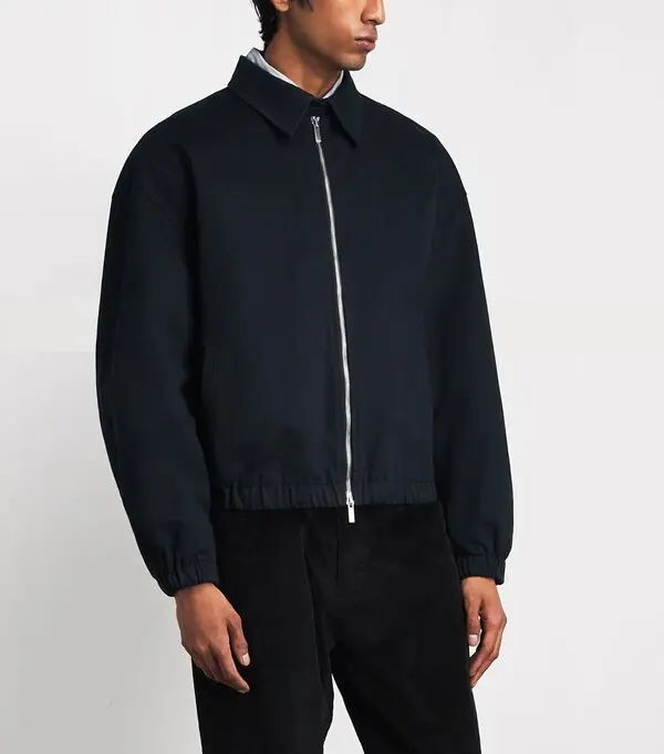 SYSTEM Cotton Check-lining Bomber Jacket