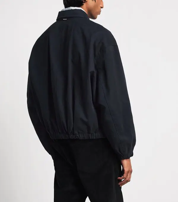 SYSTEM Cotton Check-lining Bomber Jacket
