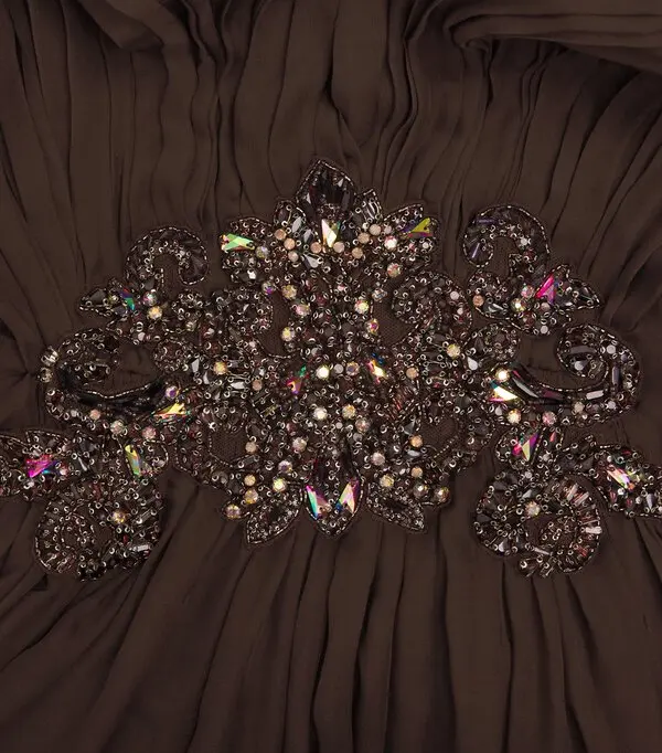 Zuhair Murad Silk Chiffon Embellished Gown