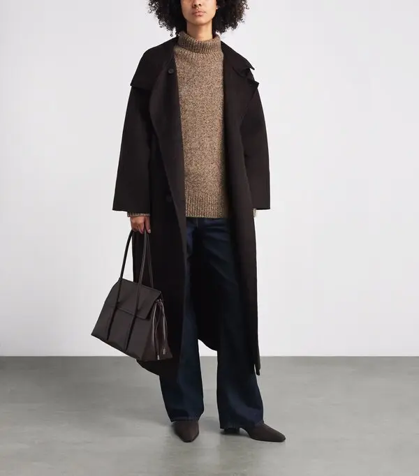 Soft Goat Cashmere-silk Marled Sweater
