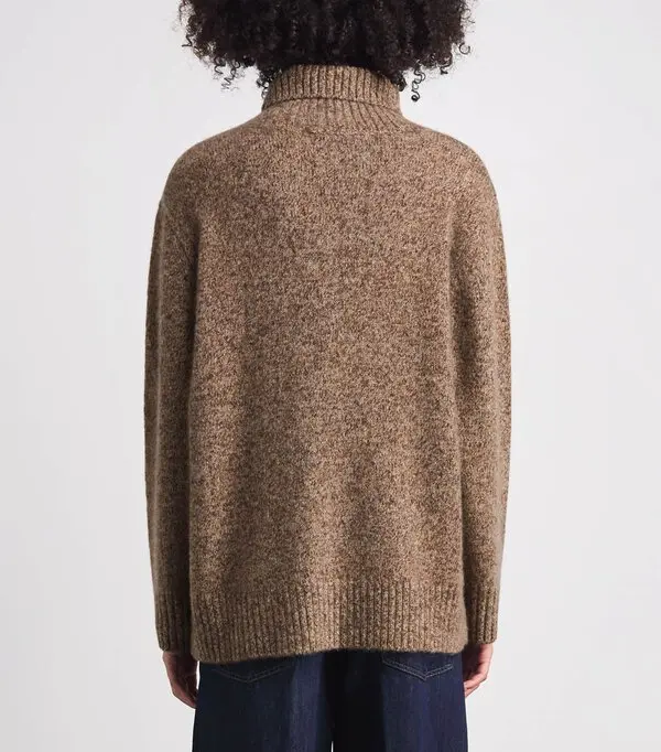 Soft Goat Cashmere-silk Marled Sweater