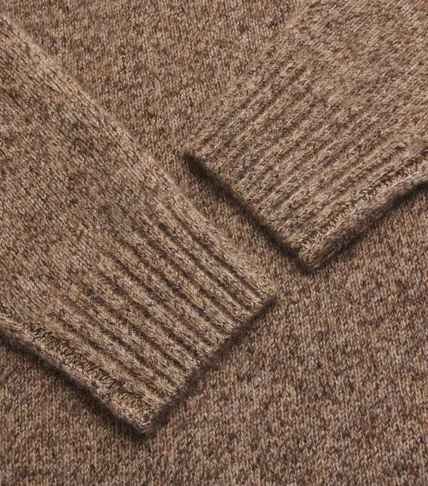 Soft Goat Cashmere-silk Marled Sweater