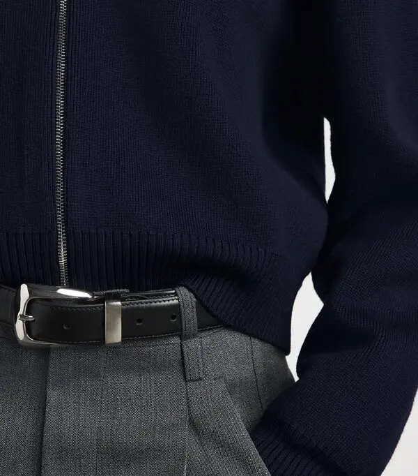RÓHE Merino Wool Sailor Zip Cardigan