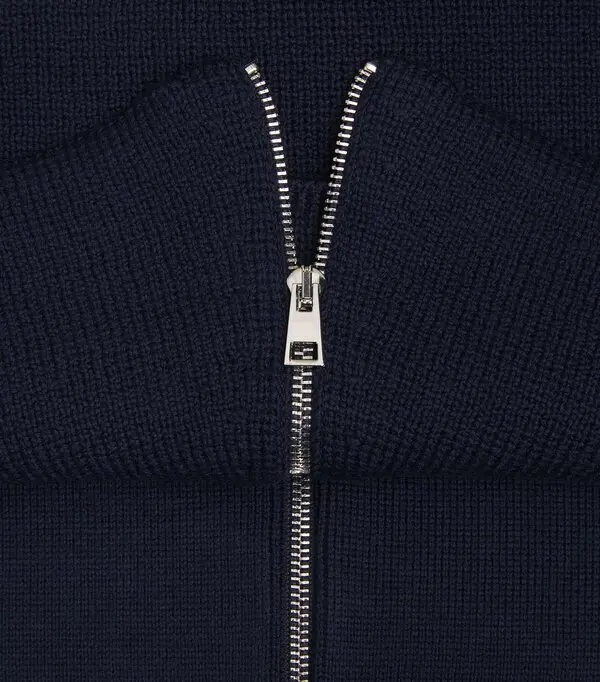 RÓHE Merino Wool Sailor Zip Cardigan