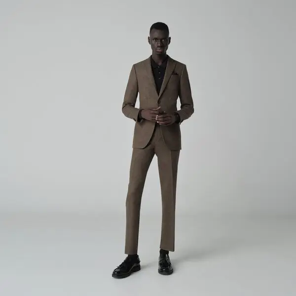 INDOCHINO Johnstone Dobby Dark Blazer
