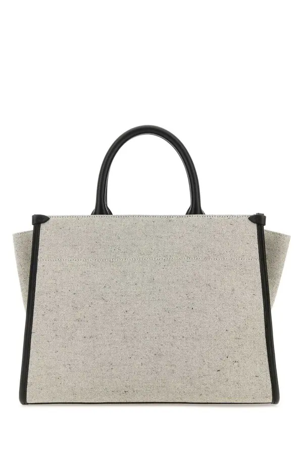 LANVIN Two-tone Canvas Small In & Out Shopping Bag