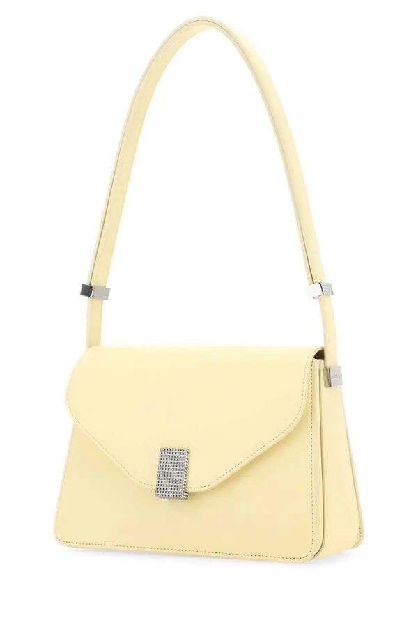 LANVIN Pastel Leather Concerto Shoulder Bag - Yellow