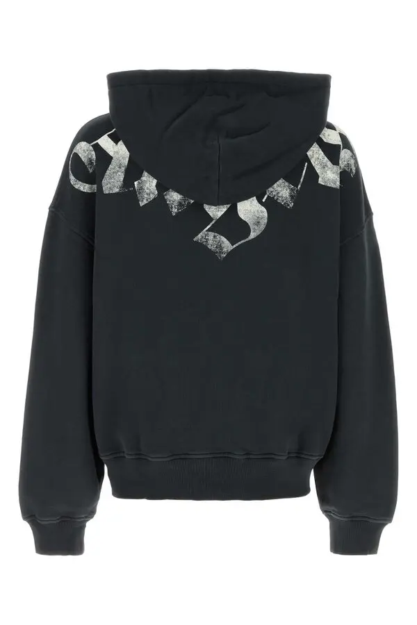 Palm Angels Charcoal Cotton Oversize Sweatshirt