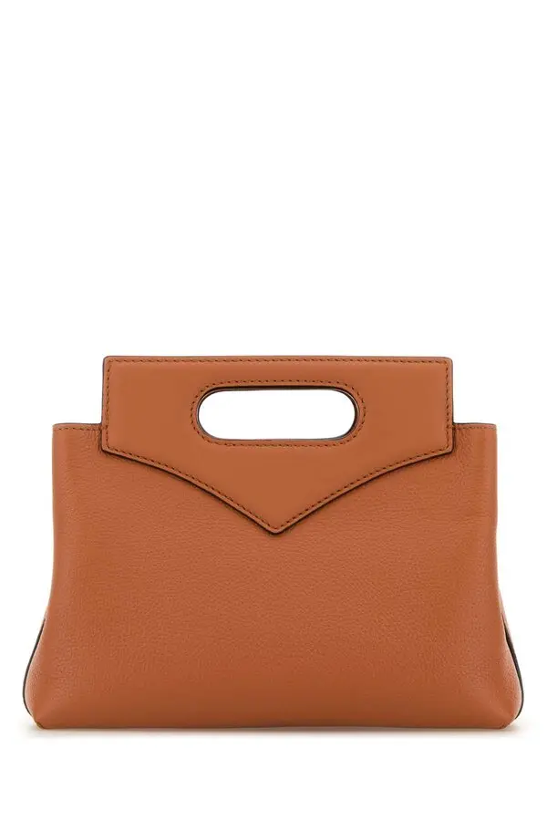 Mcm Caramel Leather Mini Soft Diamond Handbag - Brown