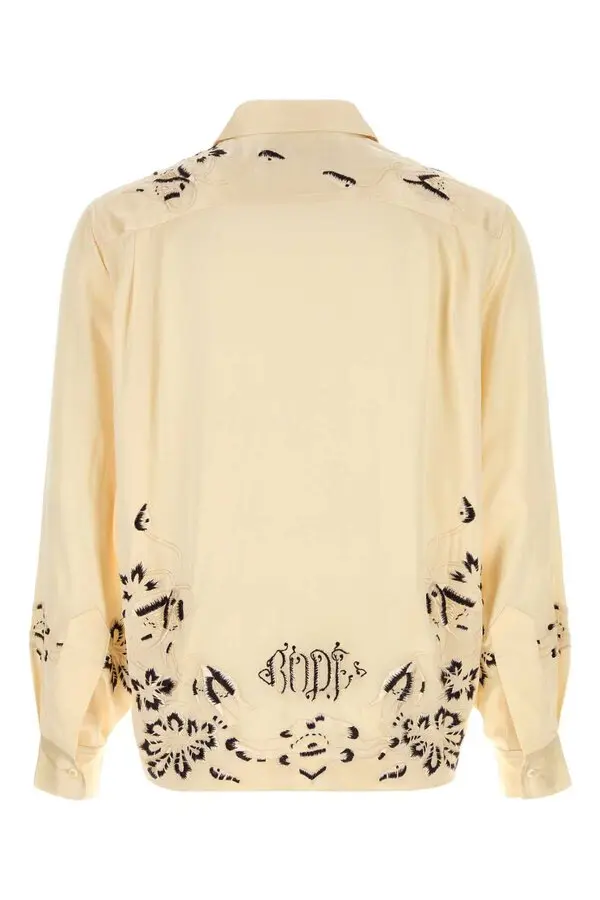 BODE Cream Satin Phantasm Shirt