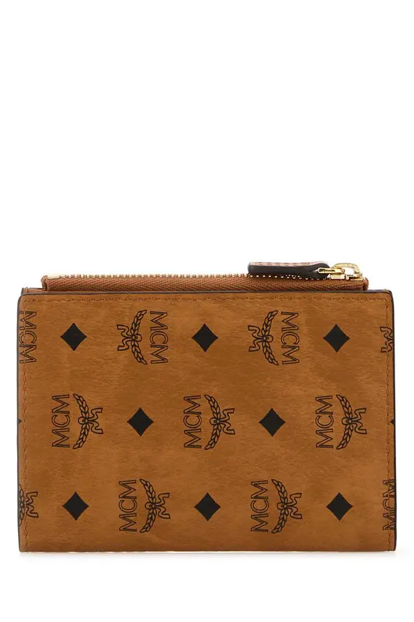 Mcm Printed Canvas Wallet