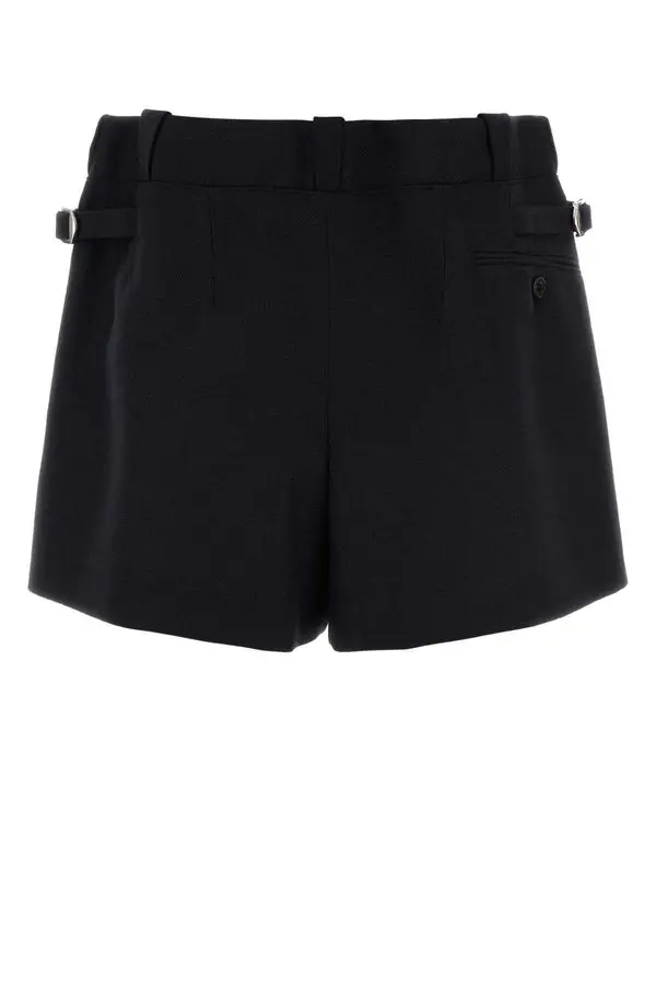 Prada Midnight Wool Shorts