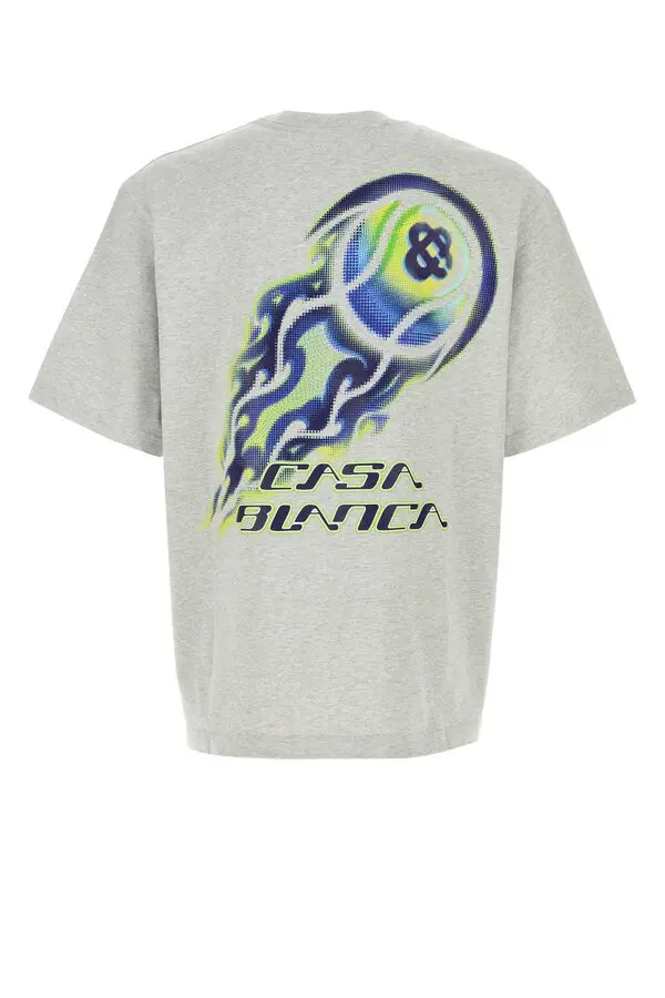 Casablanca Grey Cotton Oversize T-shirt