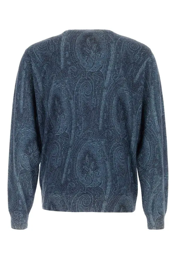 Etro Embroidered Silk Blend Sweater