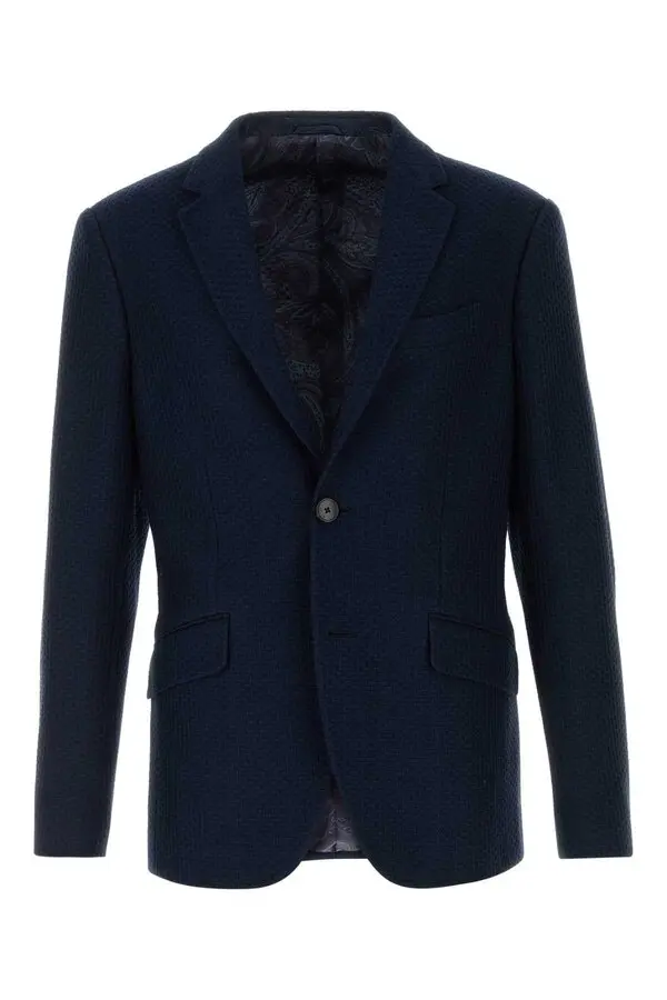 Etro Navy Jersey Jacket