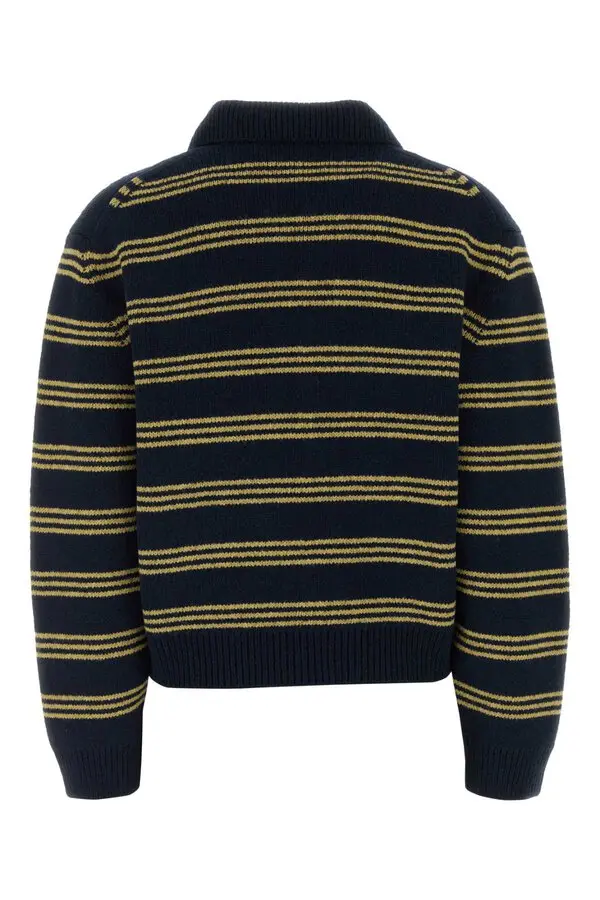 Miu Miu Embroidered Wool Blend Cardigan