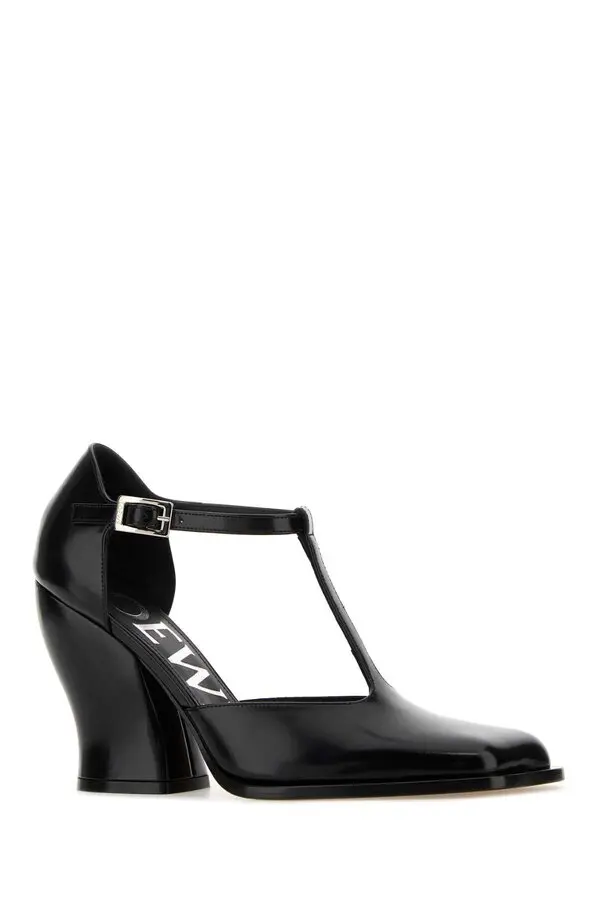 Loewe Leather T-bar Pumps