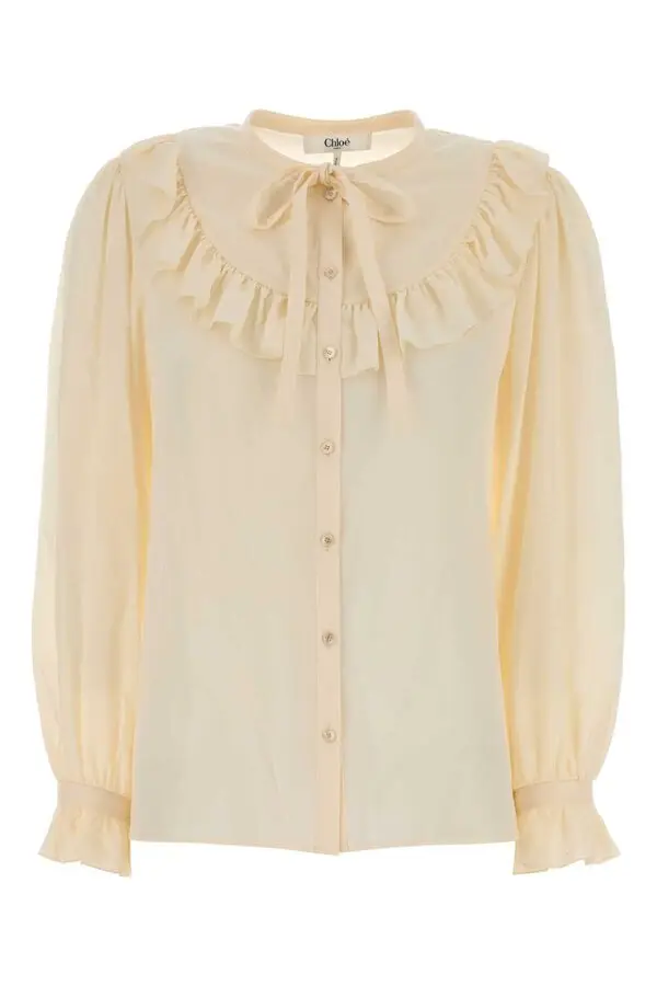 Chloé 100% Silk Shirt - Yellow