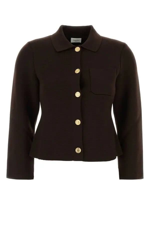 Saint Laurent Wool Cardigan Blazer For
