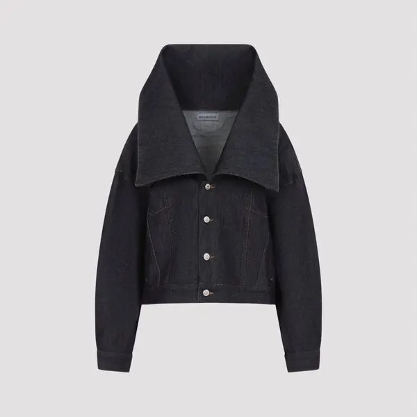 Balenciaga Standing Collar Boxy Jacket