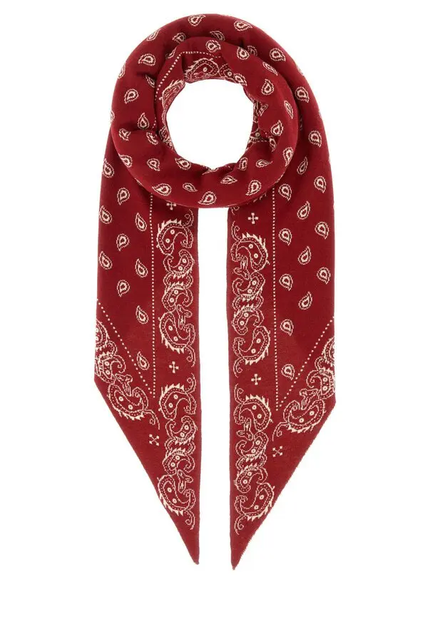 Guest In Residence Embroidered Cotton-blend Scarf 190 Cm X 40 Cm - Printed