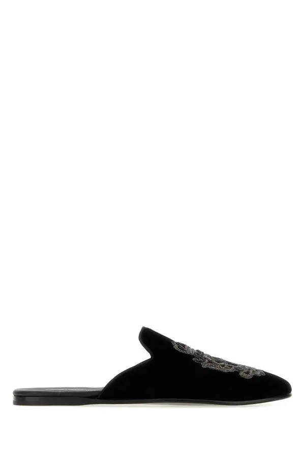 Dolce & Gabbana Velvet Slippers