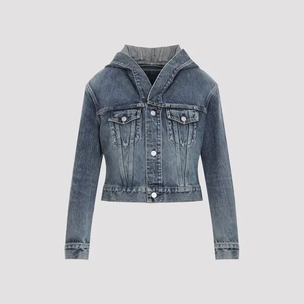 Alaïa Trucker Denim Jacket - Blue