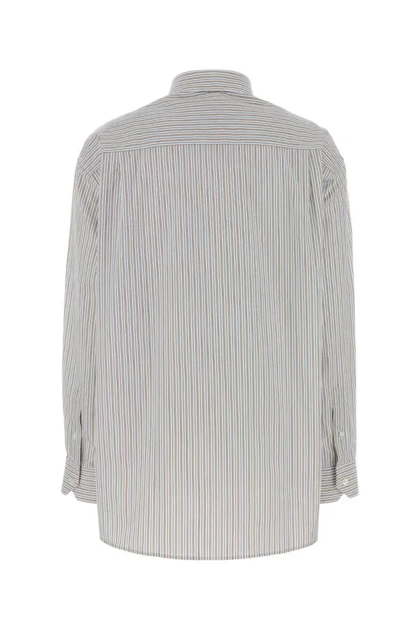 Prada Embroidered Poplin Oversize Shirt