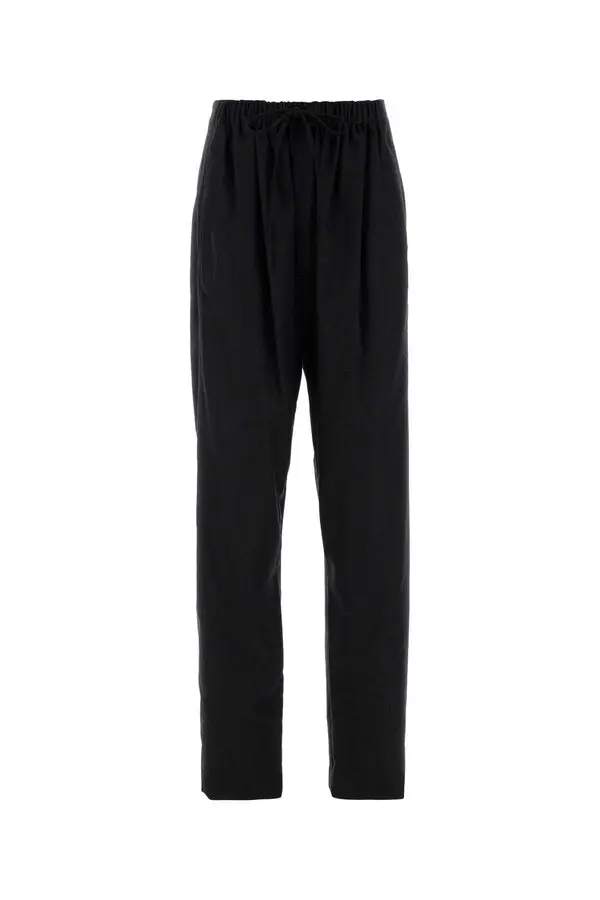 LEMAIRE Charcoal Cashmere Blend Pant - Gray